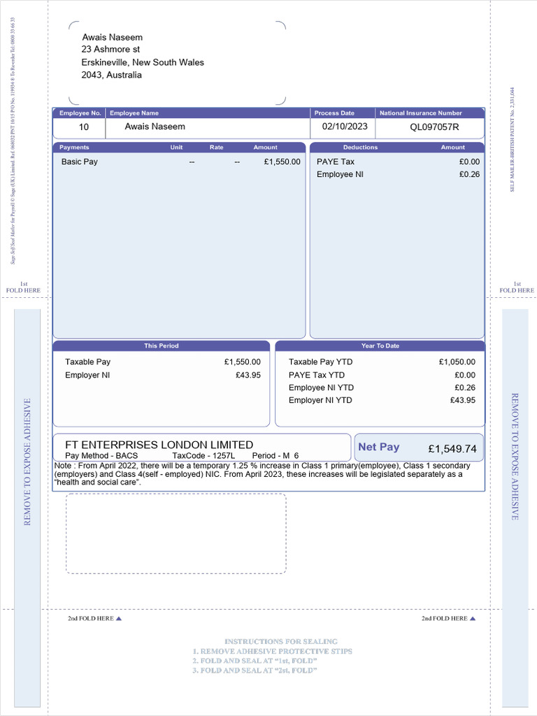 Pay Slip | PDF