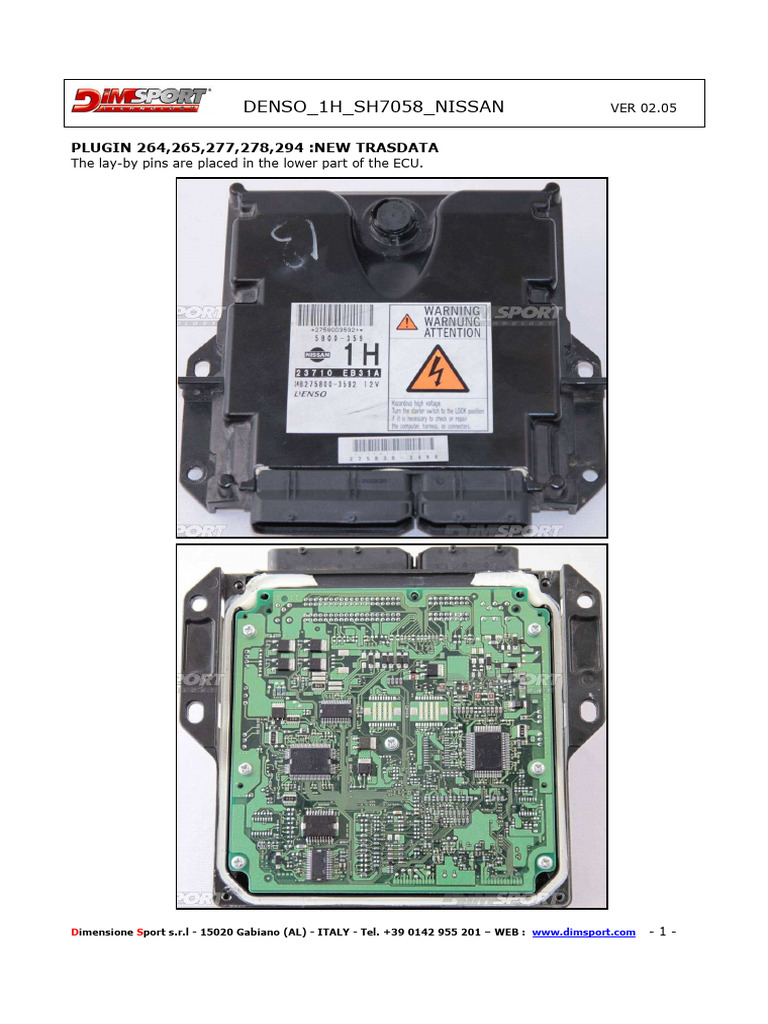 DENSO ECU Connection Guide for DIMA | PDF | Electrical Engineering ...