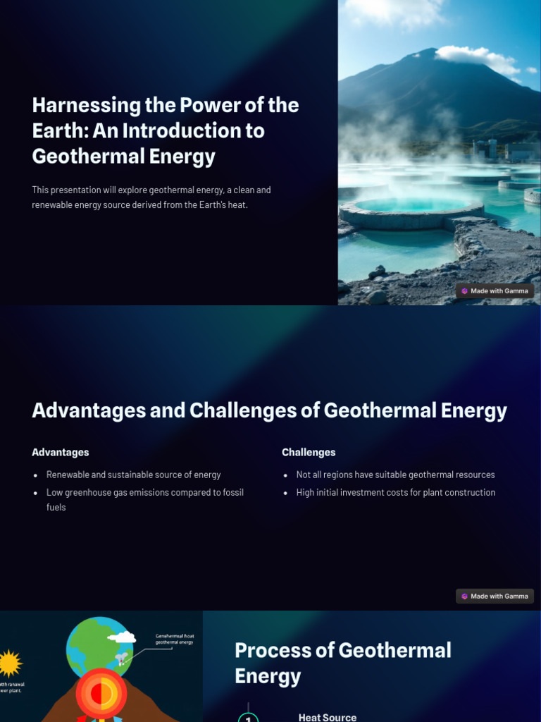 Geothermal Energy: Benefits and Challenges | PDF