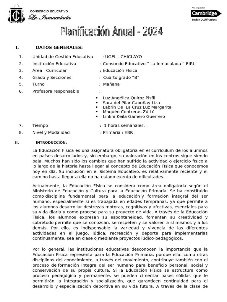 PLANIF ANUAL Fisica | PDF | Evaluación | Aprendizaje