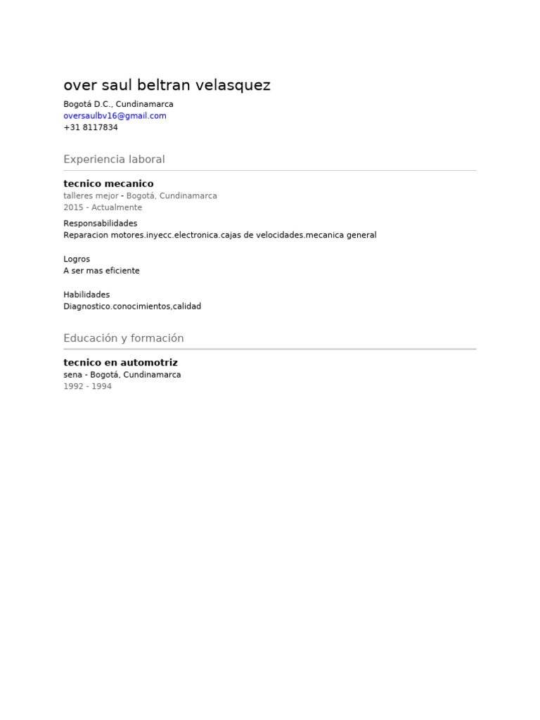 Over Saul Beltran Velasquez | PDF