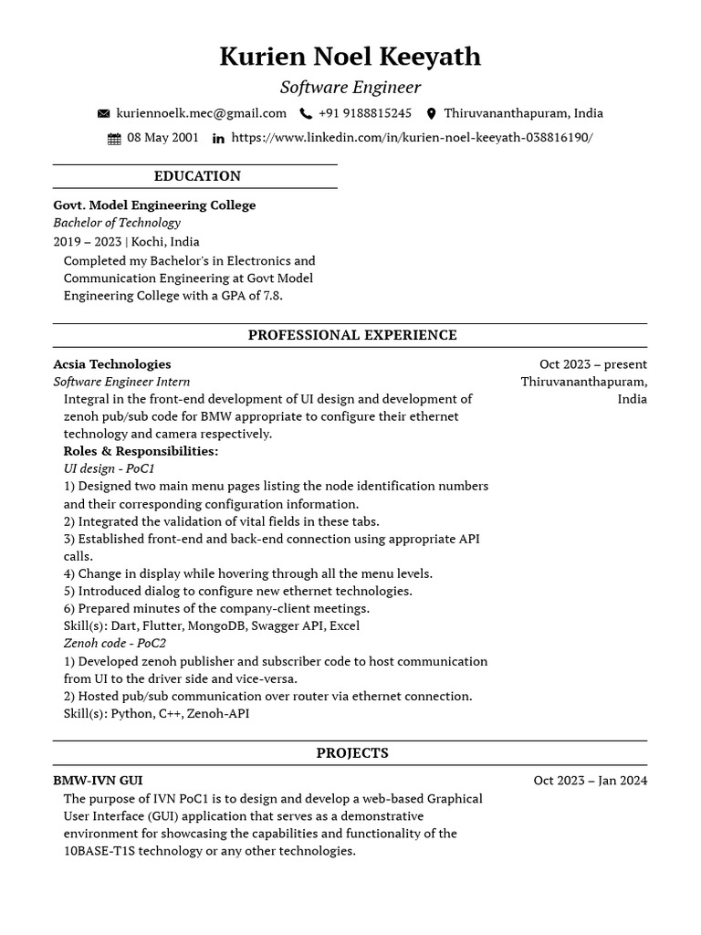 Resume_Noel | PDF | Graphical User Interfaces | User Interface