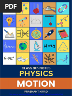 Motion Class9 Formula Sheet Styled | PDF