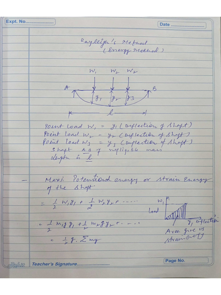 Rayleigh Method Unit 3 | PDF