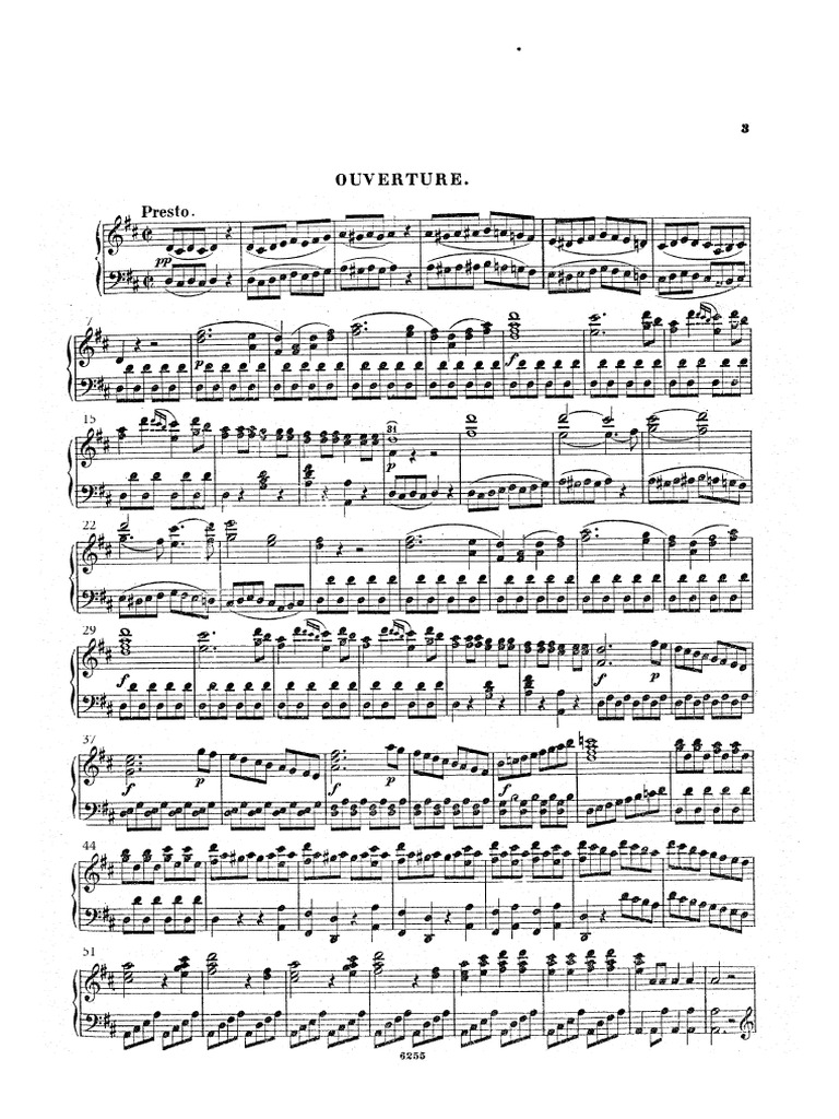 Mozart - Le Nozze Di Figaro Overture (Piano) | PDF