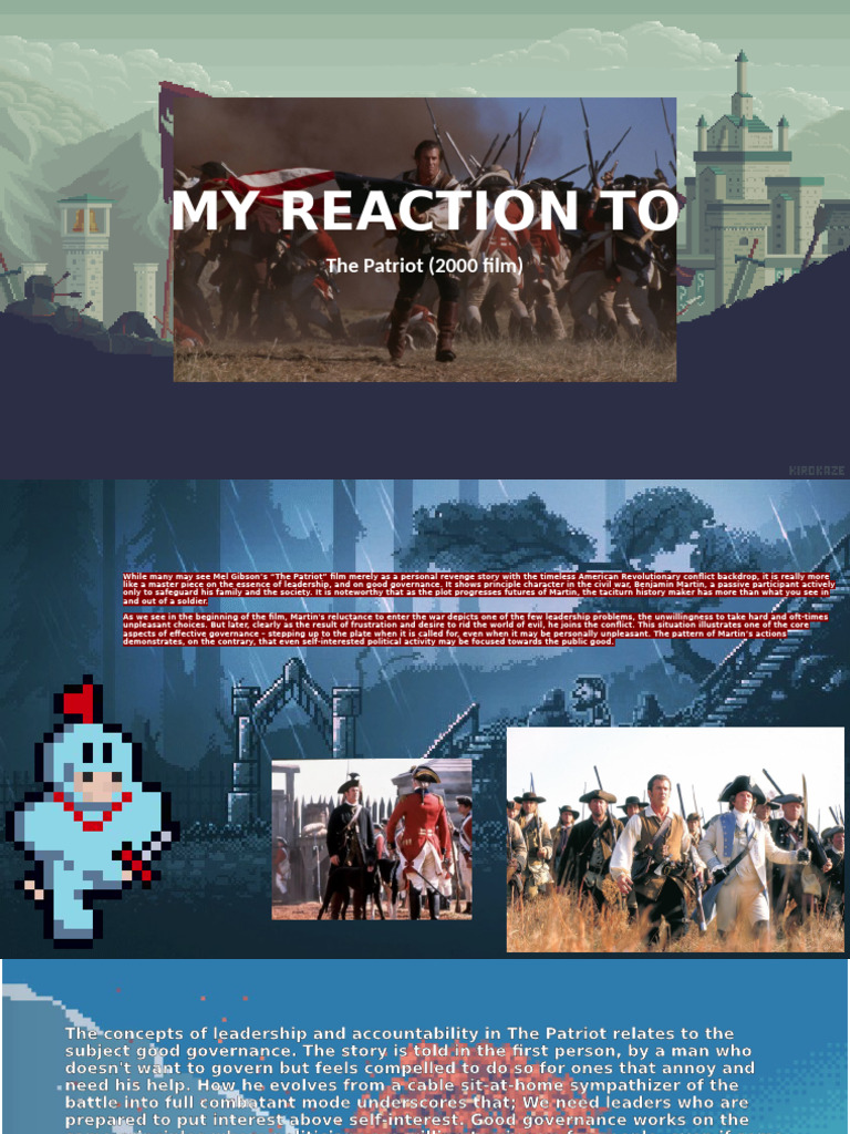 LERON, Timothy Angelo THE PATRIOT REACTION | PDF