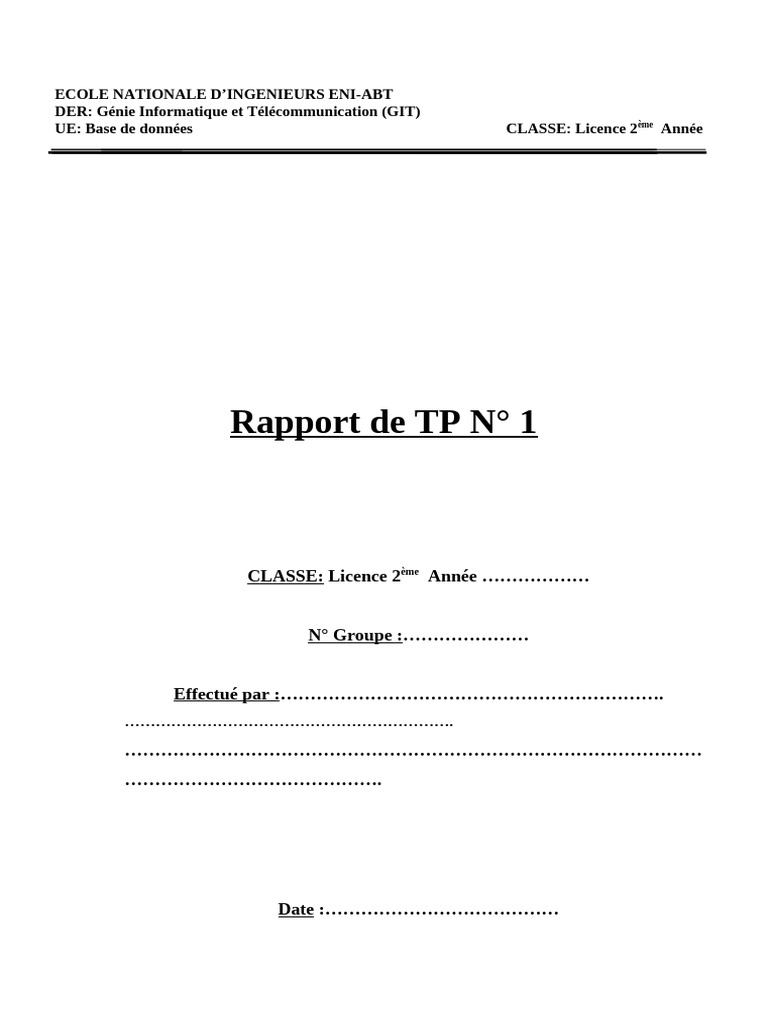 RAPPORT TP1-BD_GIT_19-12-2024 | PDF