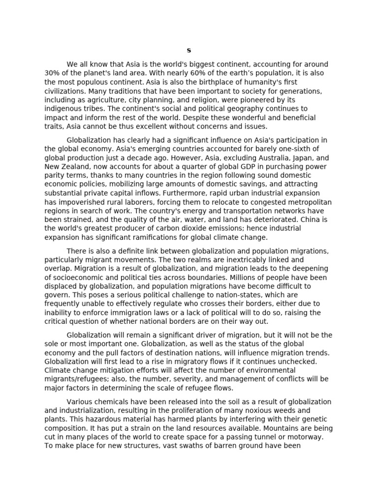 Asia's Human Geography - Bangco | PDF | Human Migration | Asia