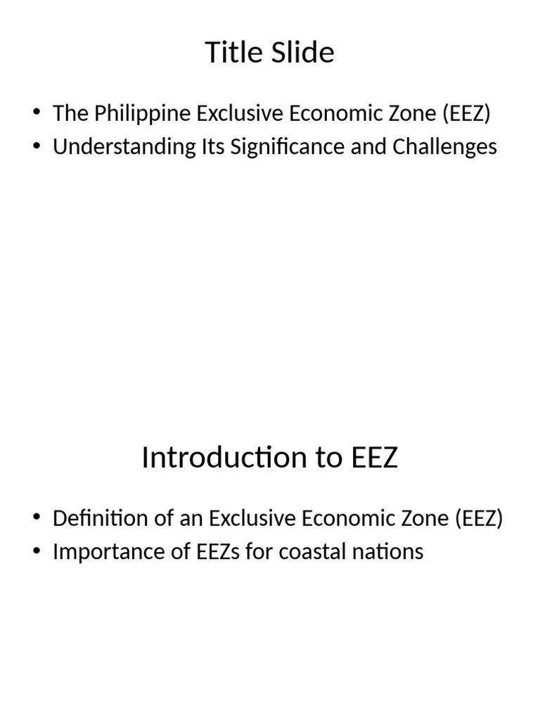 Philippine EEZ Report | PDF