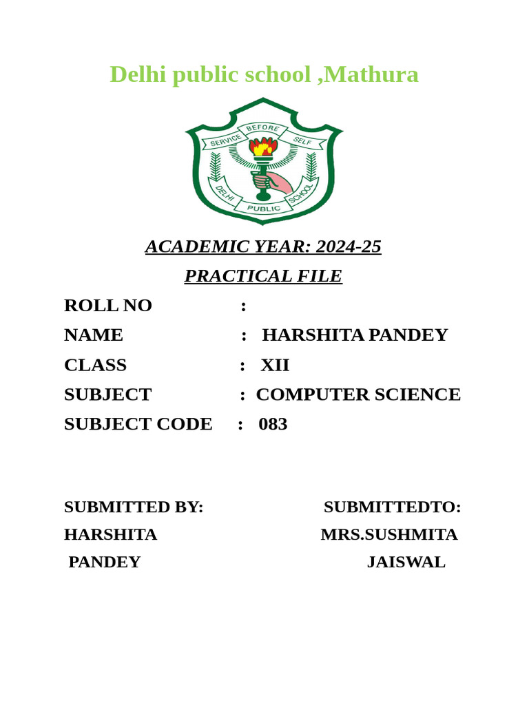 Harshita File 2 | PDF