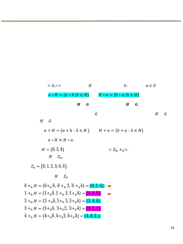 And Quotient Groups: 4.1 Cosets | PDF | Index Of A Subgroup | Group ...