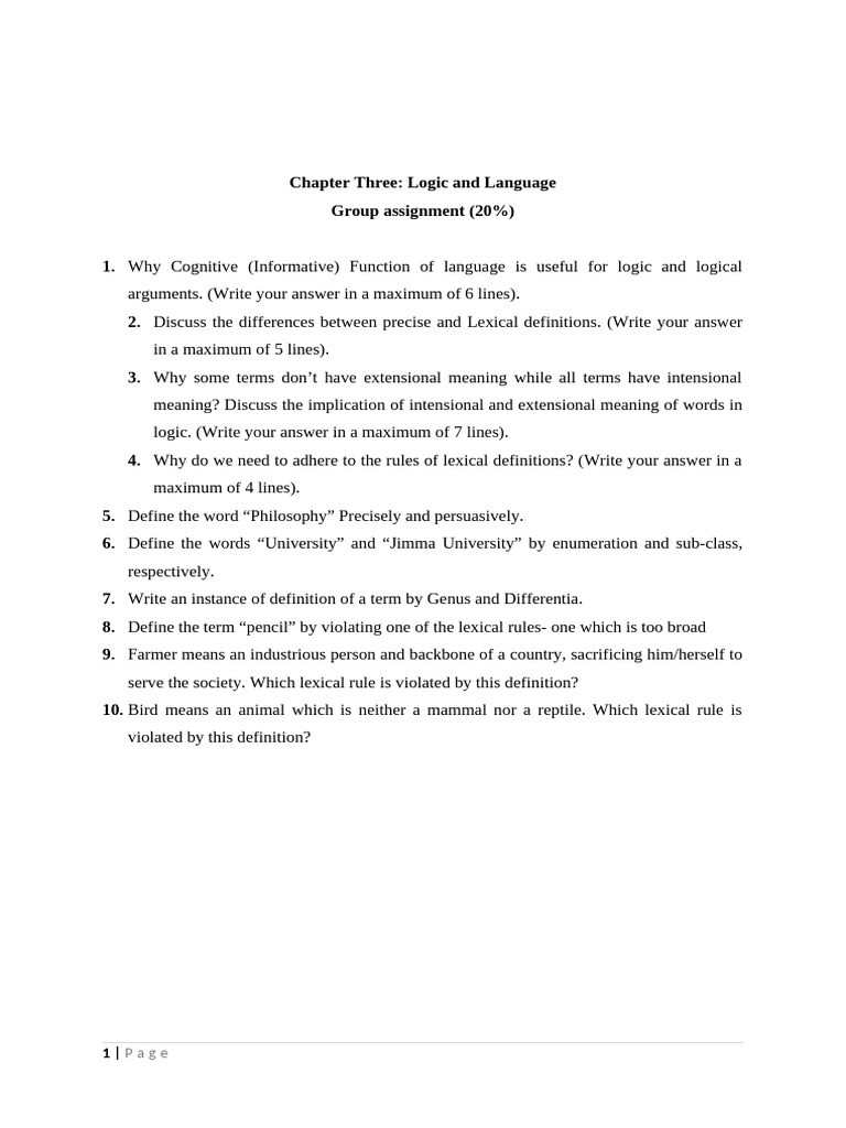 LoCT assignment 2024 | PDF