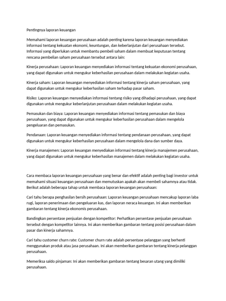 Pentingnya lapo-WPS Office | PDF