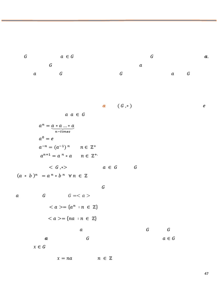 Chapter Three Cyclic Groups (2) | PDF | Group (Mathematics) | Integer
