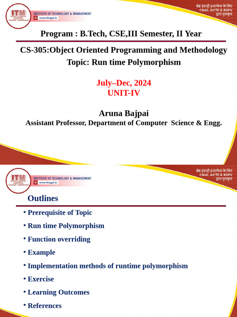 Runtime Polymorphism Pdf Pointer Computer Programming Inheritance Object Oriented 7516
