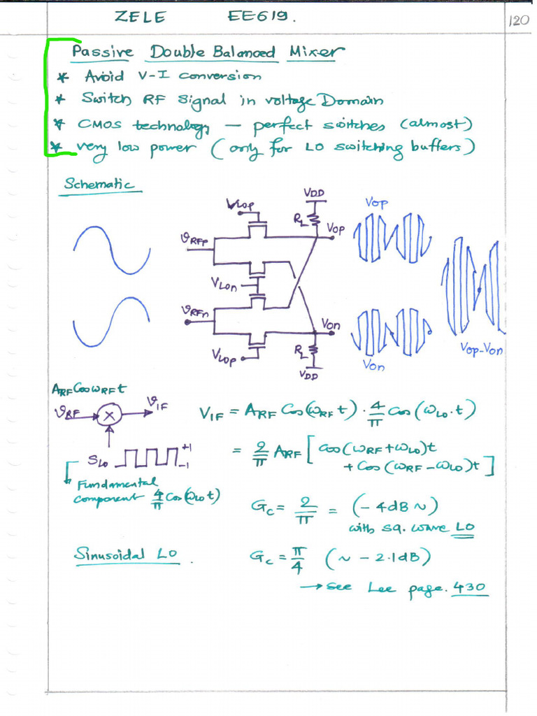 EE619 L16 Mixer | PDF
