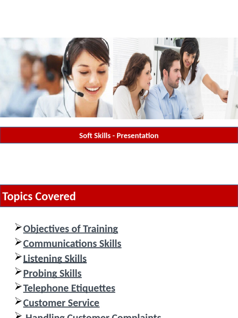 Soft Skills PPT | PDF | Communication | Customer