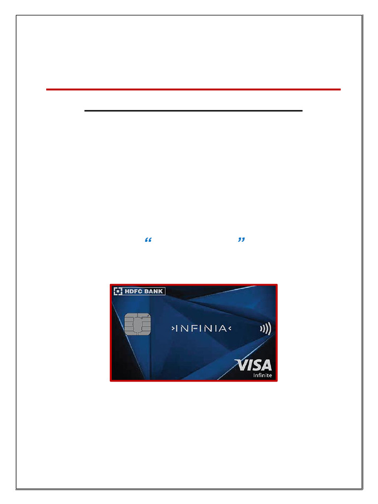 Infinia Metal Credit Card - Comprehensive Guide | PDF | Credit Card ...
