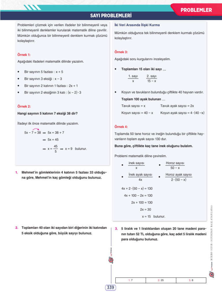 Sayı Problemleri | PDF