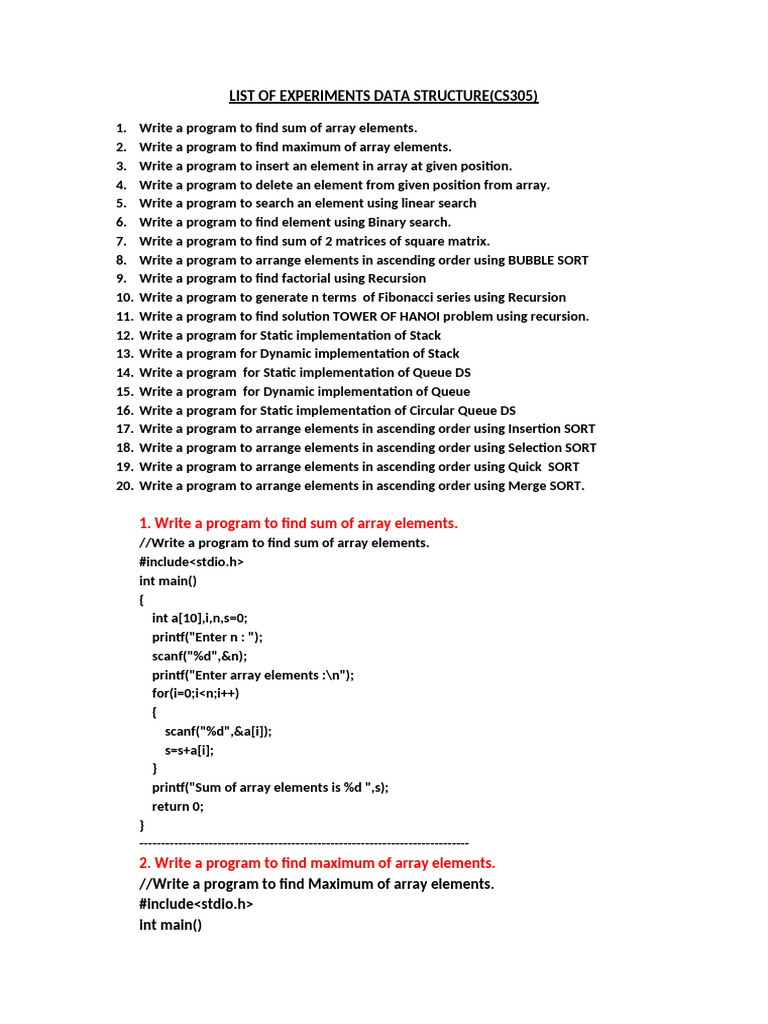 Data Structure Practicals Pdf Queue Abstract Data Type Computer Programming