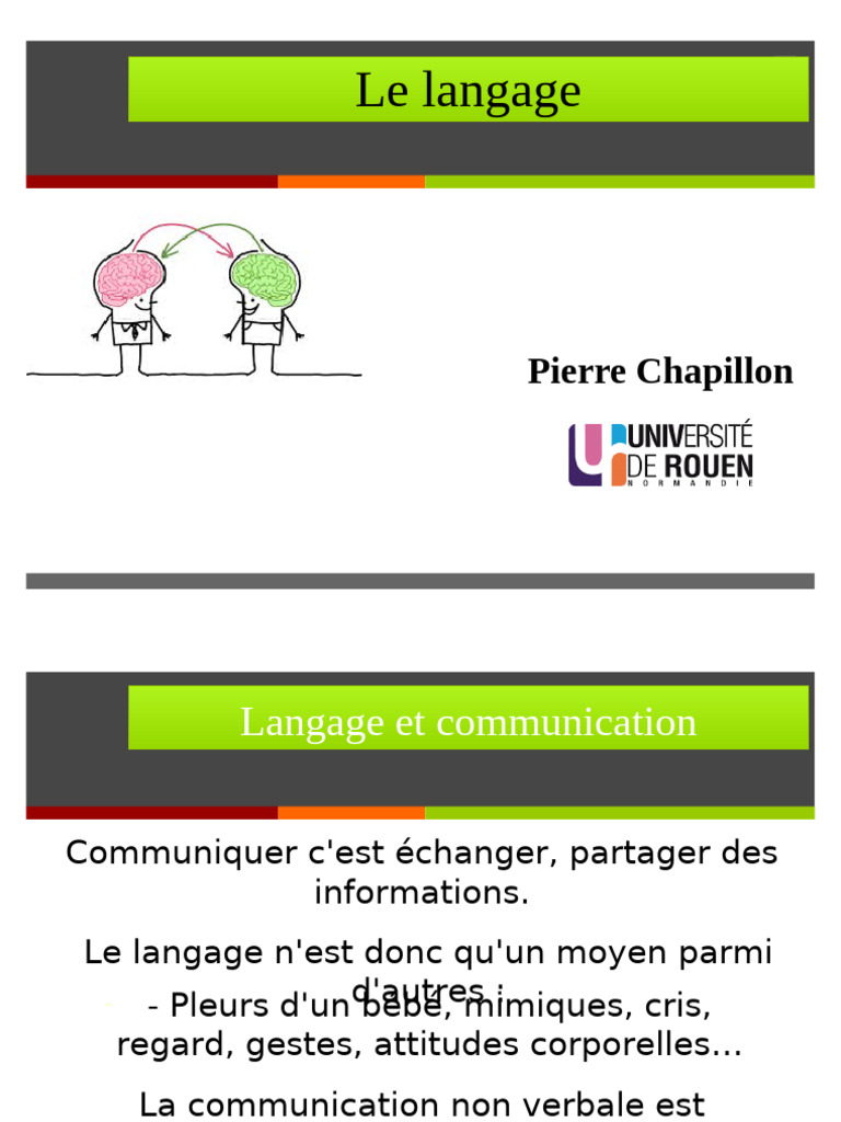 Langage | PDF | la communication | Sémantique