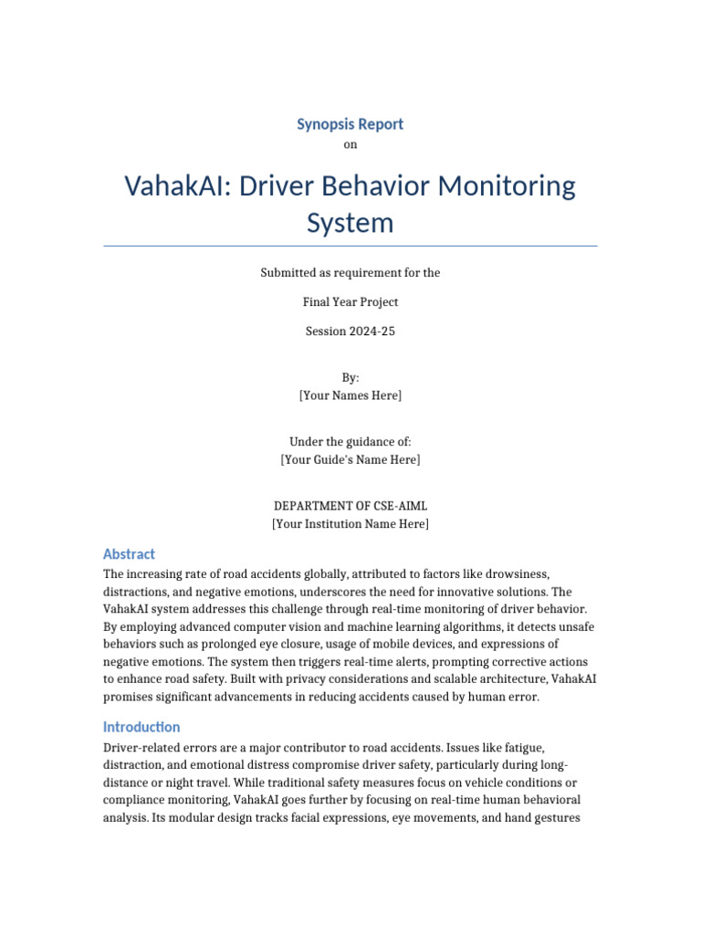 VahakAI Synopsis Formatted | PDF | Machine Learning | Computer Vision