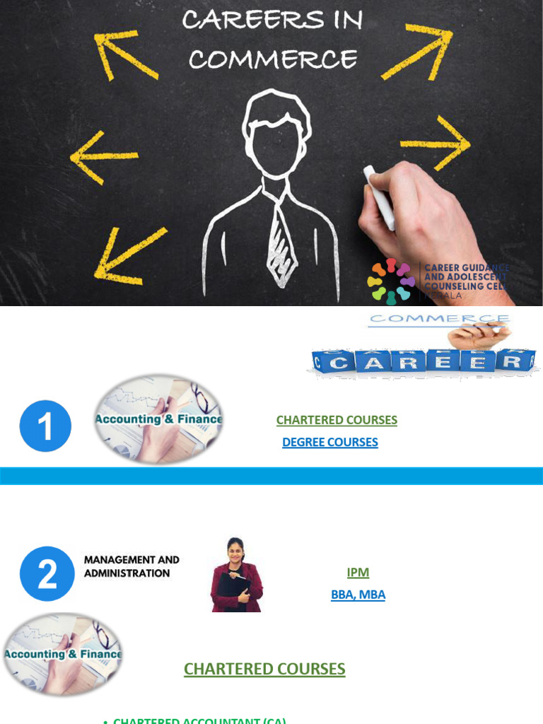 COMMERCE CAREER | PDF | Accountant | Master Of Business Administration