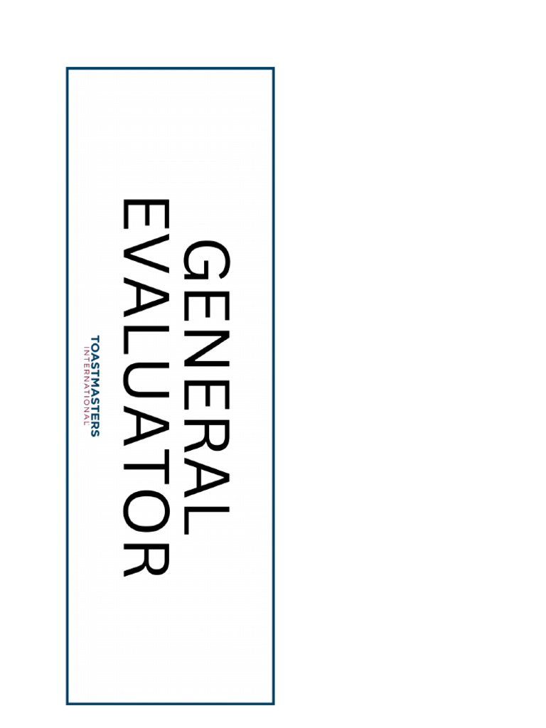 General Evaluator Color Print | PDF