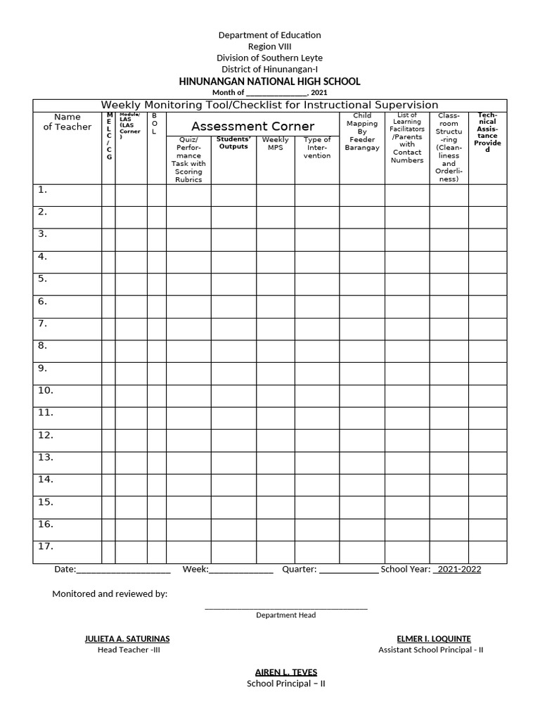 Final-Checklist-for-Instructional-Supervision-To-be-conducted-by-Master ... Final-Checklist-for-Instructional-Supervision-To-be-conducted-by-Master ...