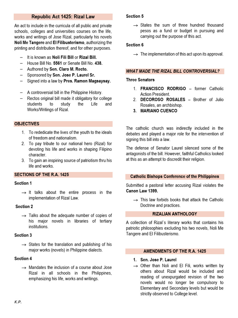 Rizal Midterm Reviewer | PDF | Philippines