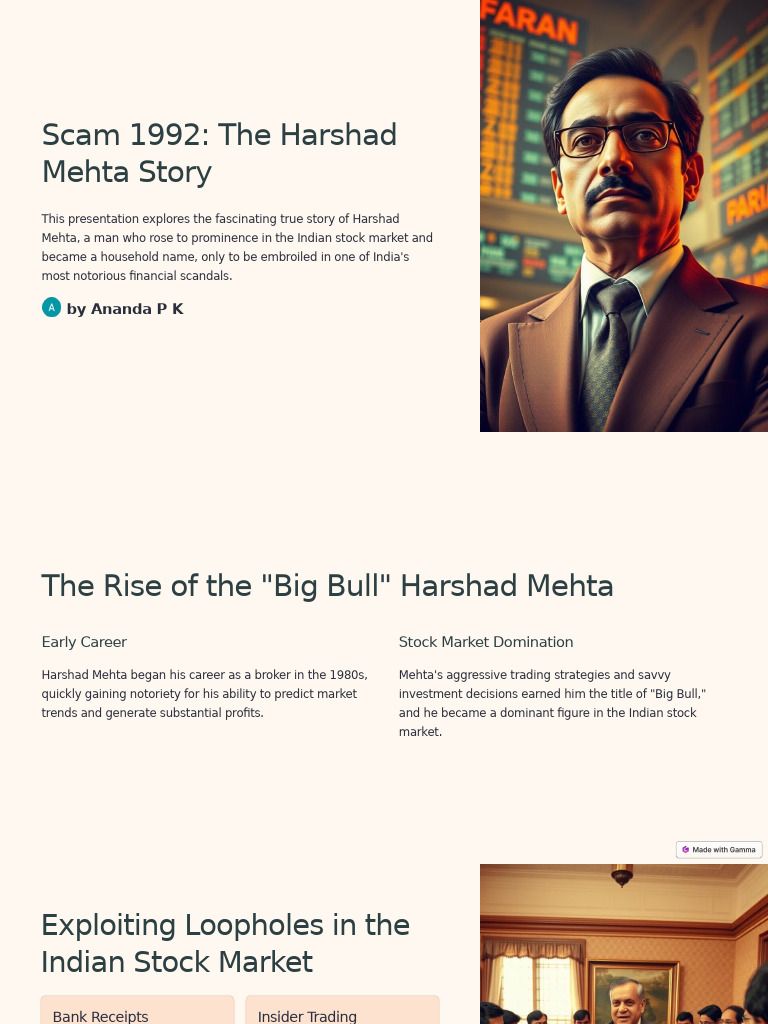 Scam 1992 The Harshad Mehta Story | PDF | Economies | Private Sector