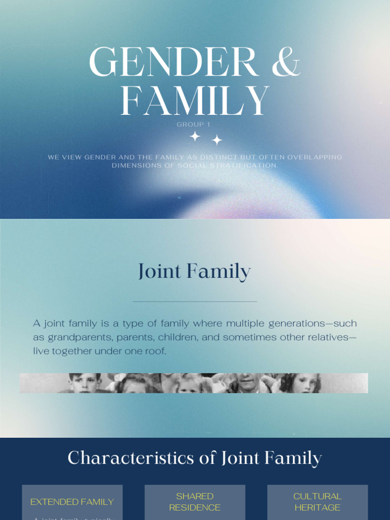 GENDER-FAMILY_GROUP1 | PDF | Family | Gender Role