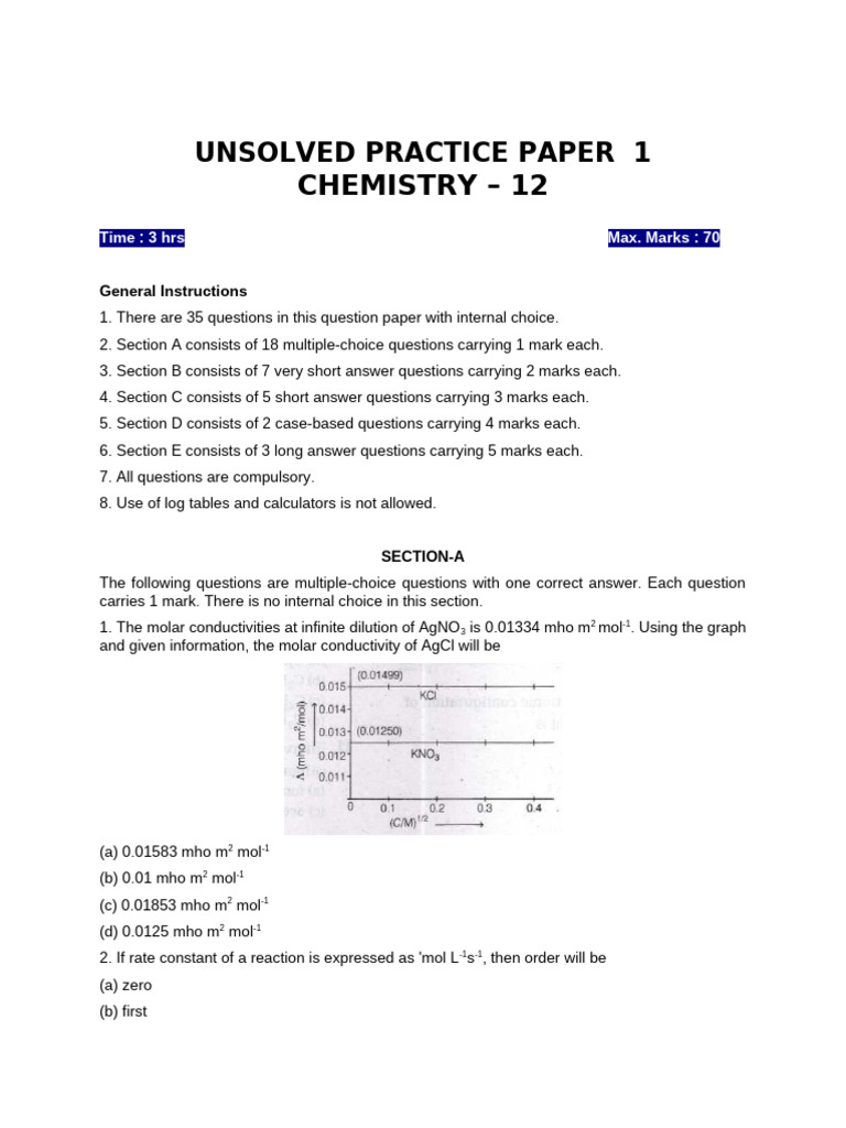 Unsolved Practice Paper 1 | PDF | Dna | Proteins