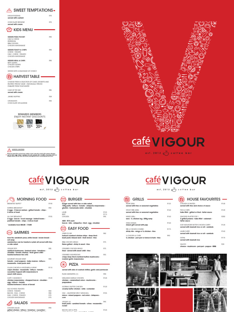 Cafe-Vigour-Menu-Silverstar-2023-no-crop | PDF | French Fries | Hamburgers