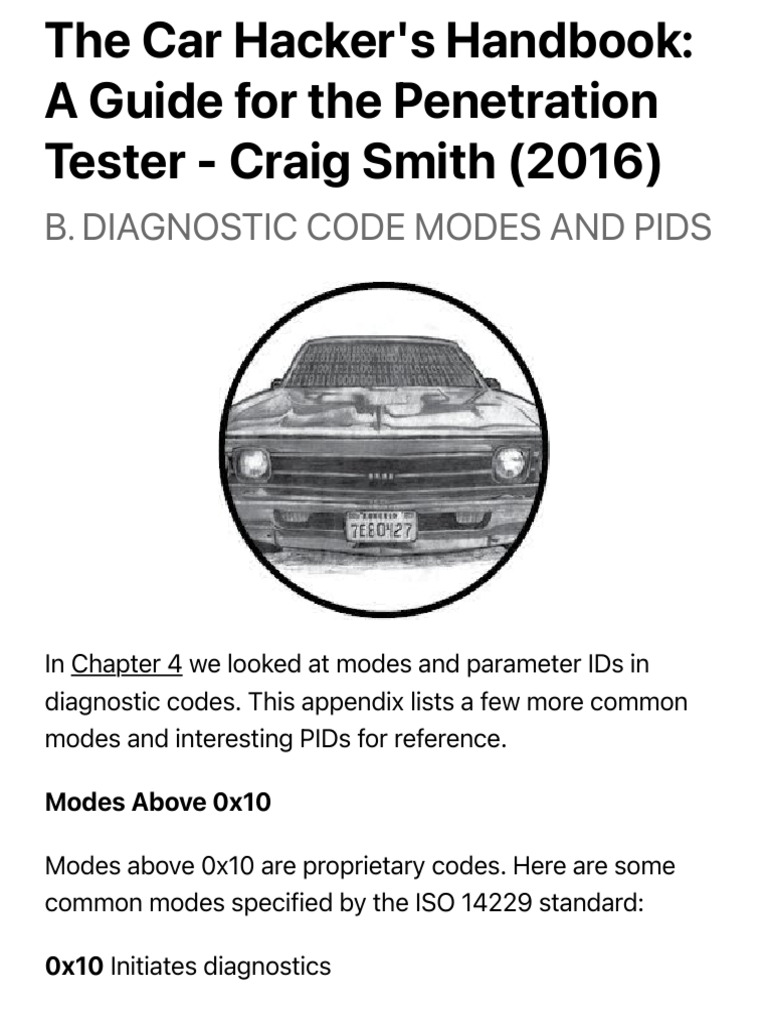 12. Diagnostic Code Modes and Pids | PDF