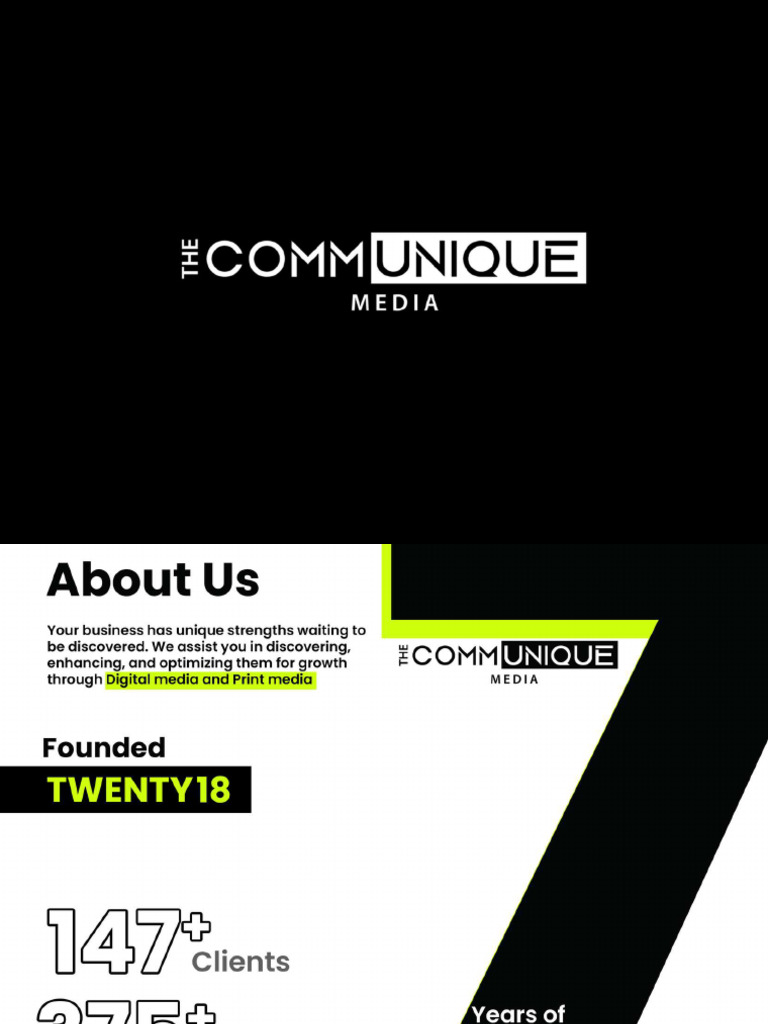 The Communique Media Company Profile - Compressed | PDF