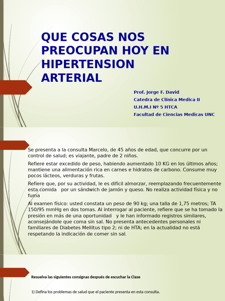 HTA | PDF | Hipertensión | Causas de la muerte