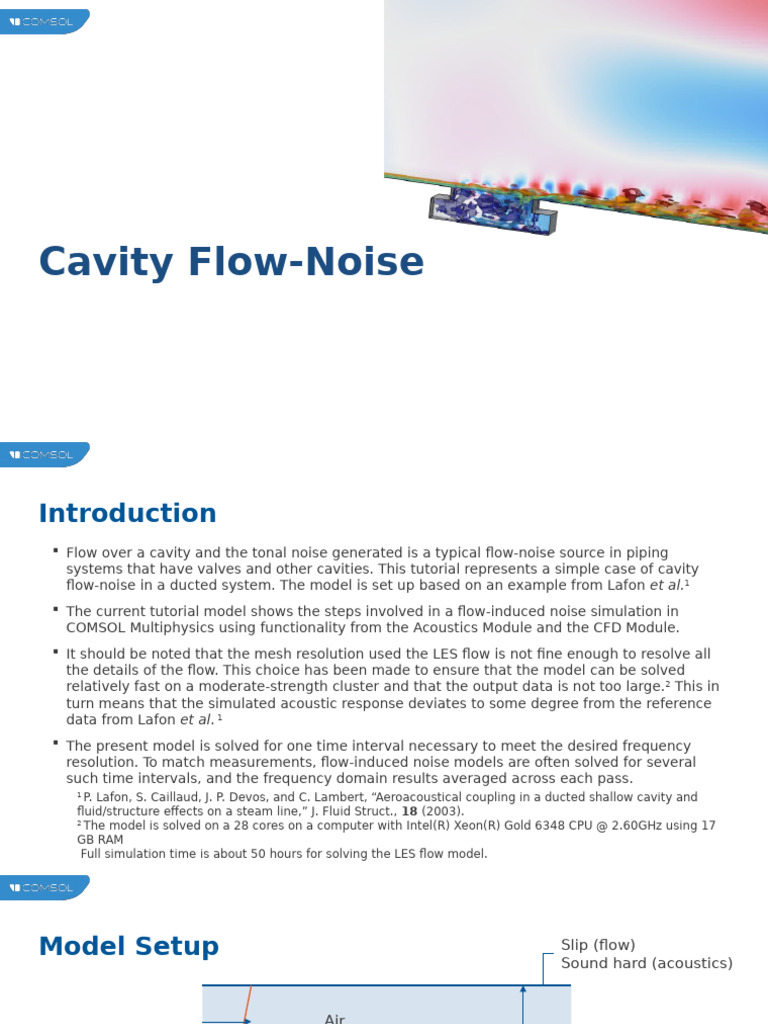 Cavity Flow Noise Simulation Guide | PDF | Computational Fluid Dynamics