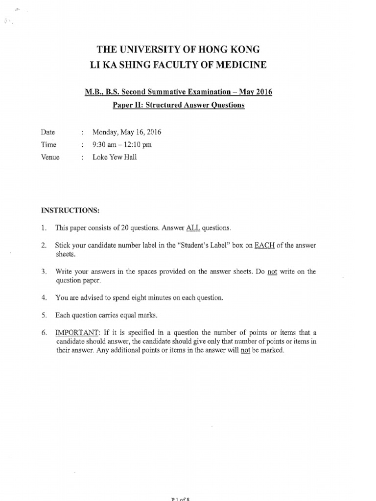 16 SAQ | PDF | Knee | Extracellular Matrix