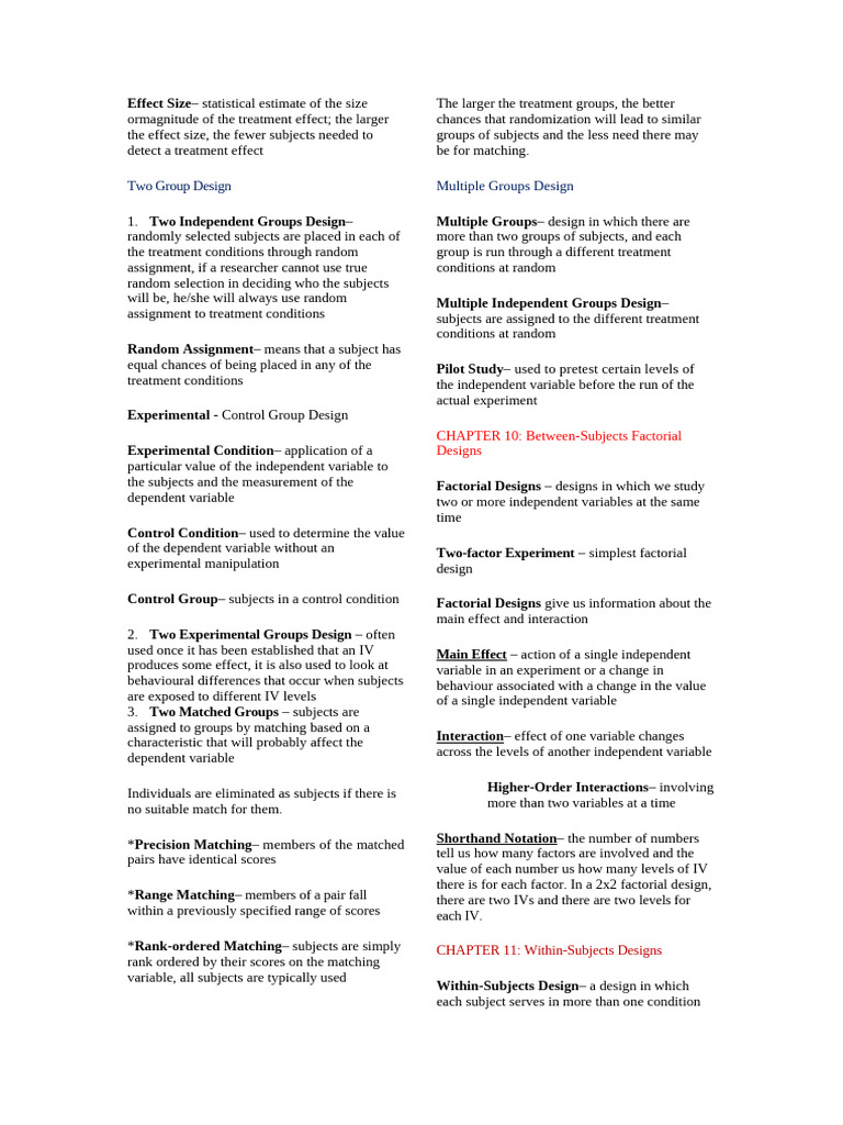 BSD | PDF | Experiment | Effect Size