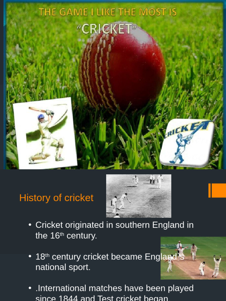 Cricket Presentation | PDF | Cricket | Bowling (Cricket)