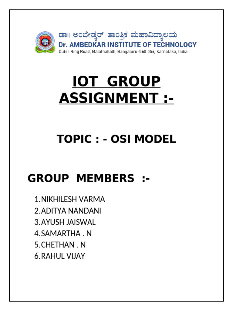 IOT GROUP ASSIGNMENT | PDF