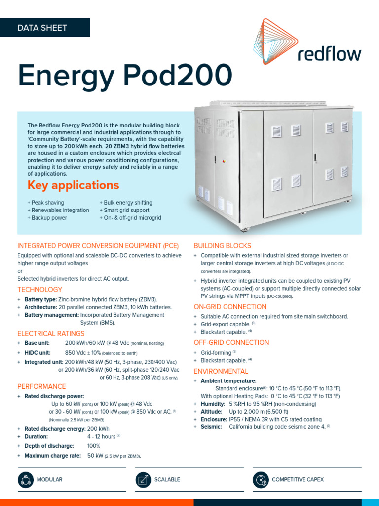 RDF1380-Energy-Pod200-Datasheet(INTERNET 17 DE JULIO) | PDF | Power ...