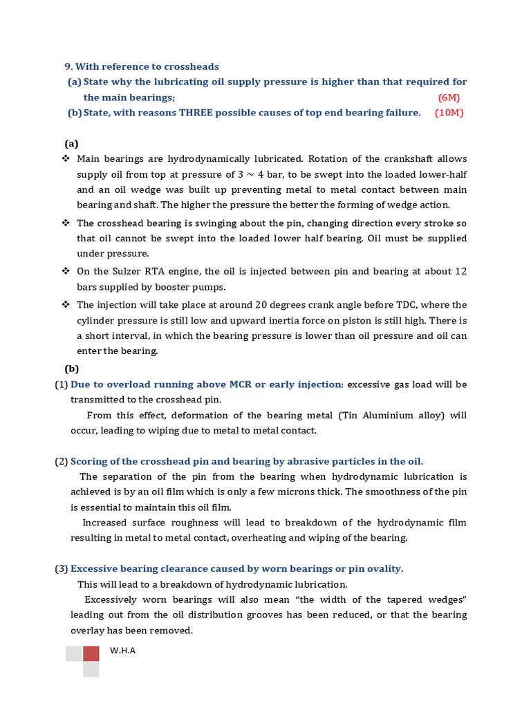 Crosshead Pin and Bearing | PDF