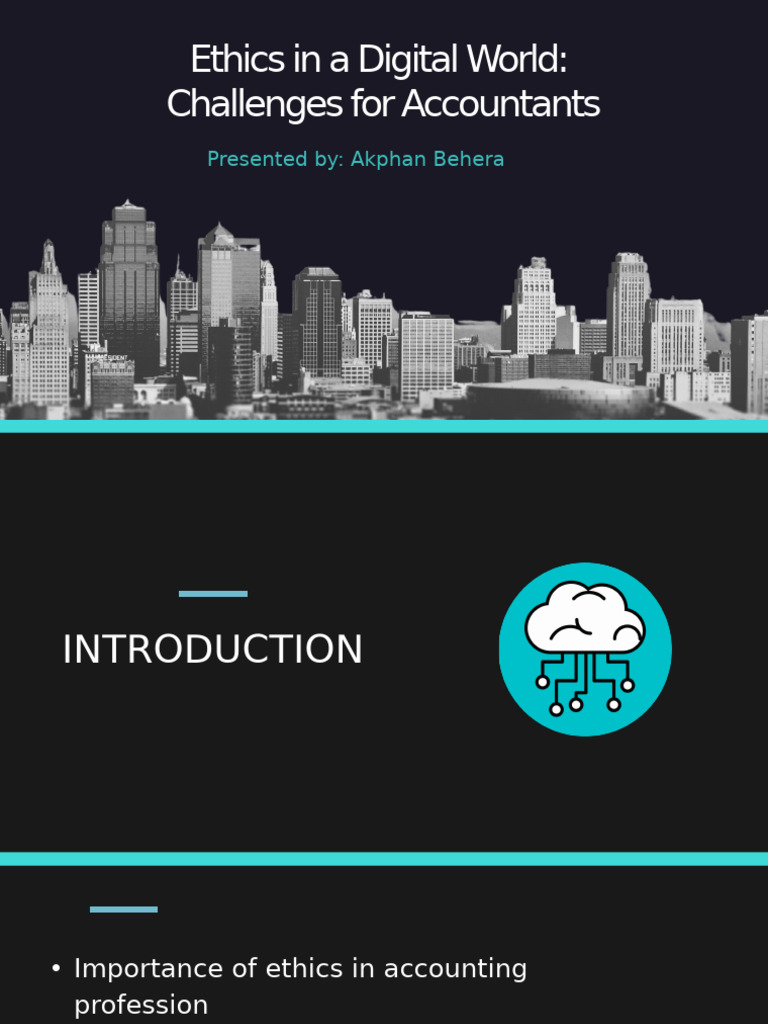 Ethics in Digital World Challenges For Accountants | PDF | Computer ...