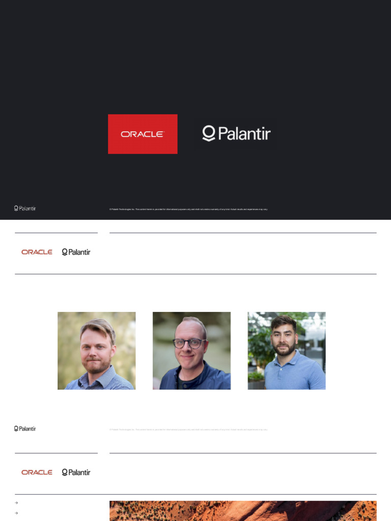 Palantir Oracle Cloud World Presentation - 1726603504154001JkGU | PDF ...