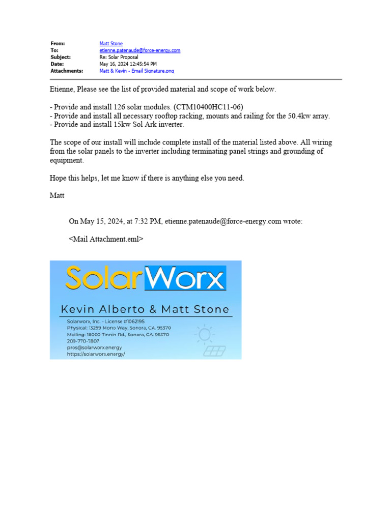 Re - Solar Proposal | PDF