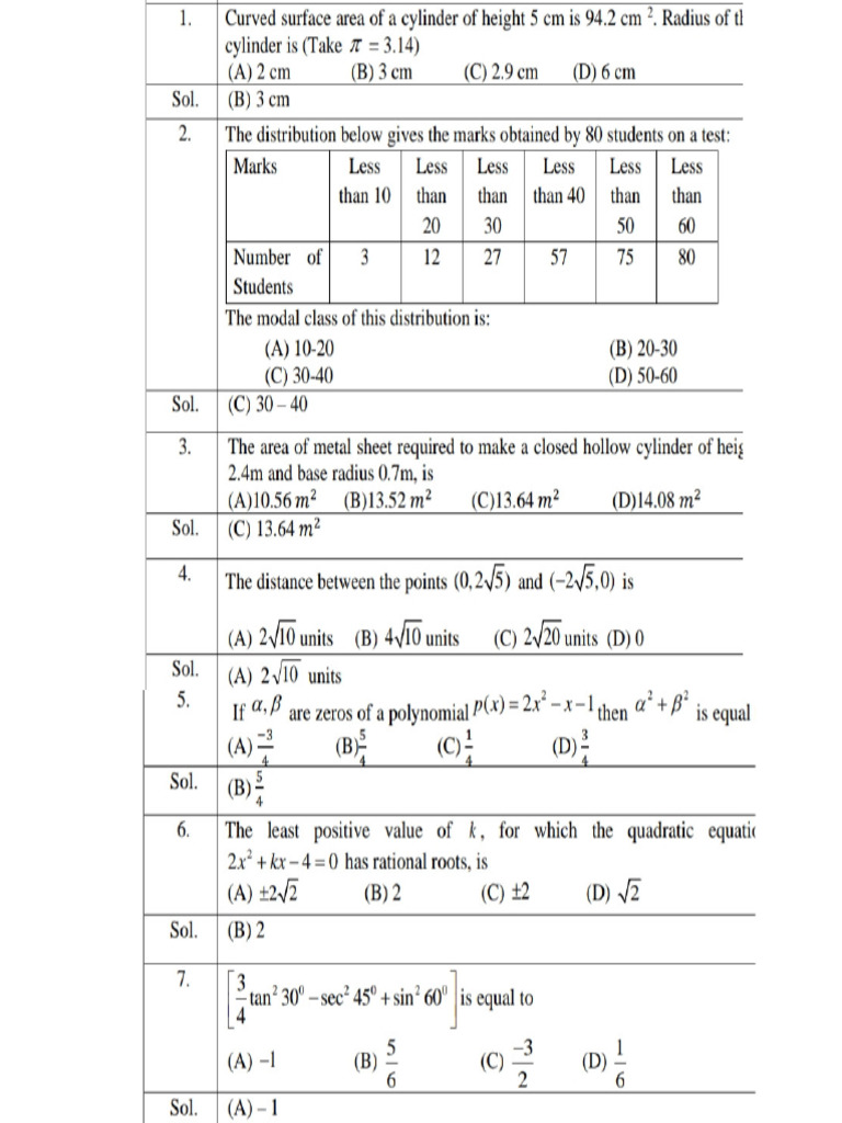 maths pyq udaan | PDF