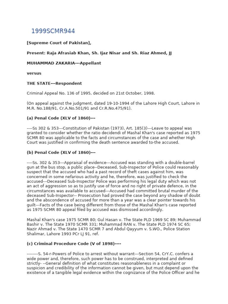 Case Laws of CrPC | PDF | Police | Arrest