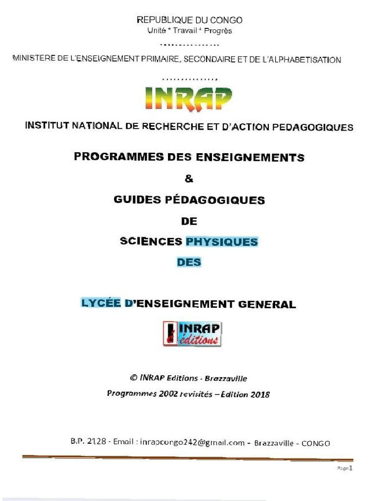 PDF Livre Programme | PDF
